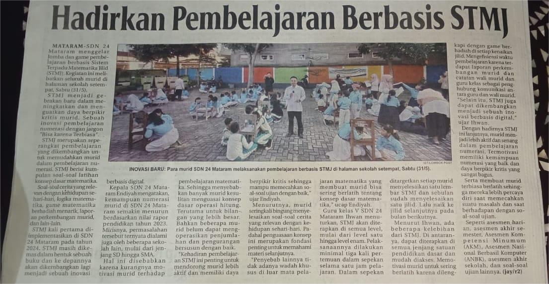 HADIRKAN PEMBELAJARAN BERBASIS STMJ