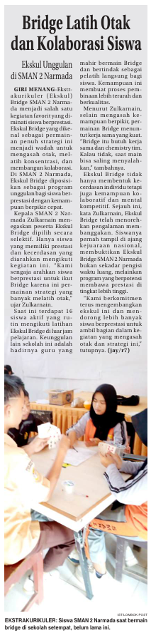 BRIDGE LATIH OTAK DAN KOLABORASI SISWA